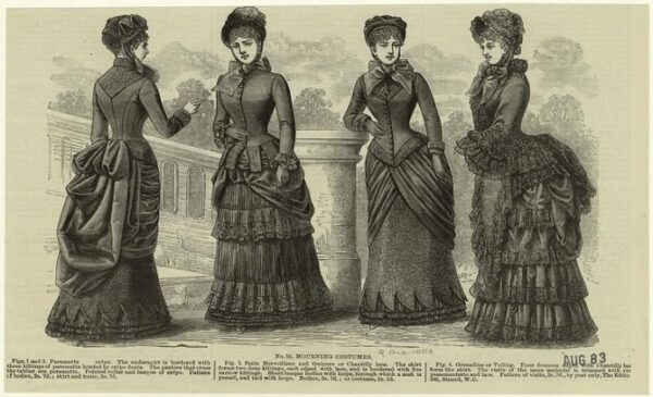 Mid Late Victorian Mourning Dress Lancasterhistory