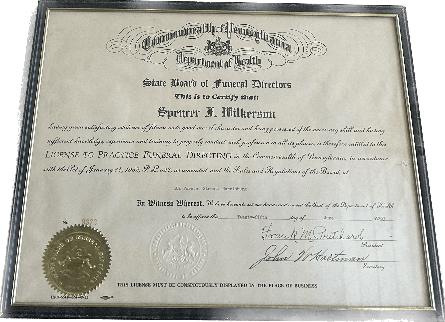 Spencer F. Wilkerson: The 7th Ward Undertaker - LancasterHistory