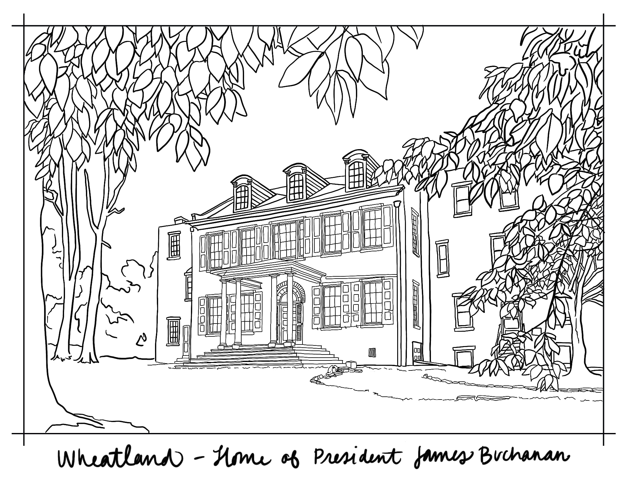 Coloring American Buchanan Presidents Book James Colony Independence ...